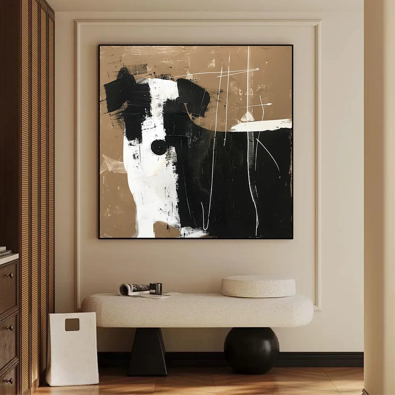 Abstract Animal Dog Wall Art #AC058