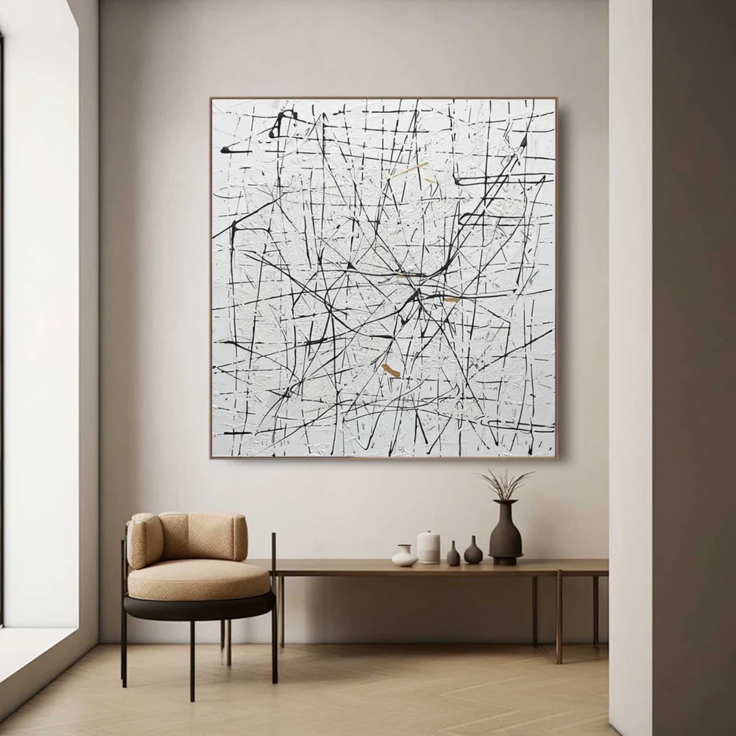 Large Colorful Pollock Art Original Large Abstract Painting Living Room ...