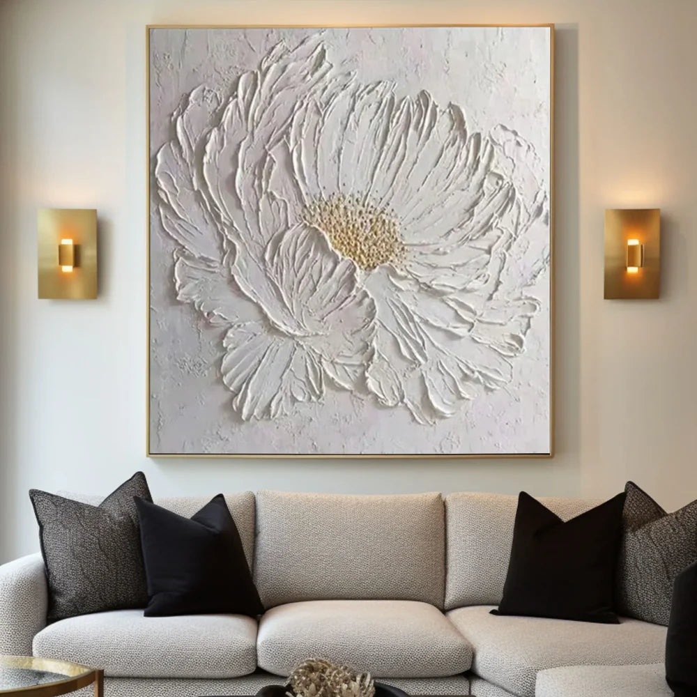 Flower Textured Painting Canvas Fp064