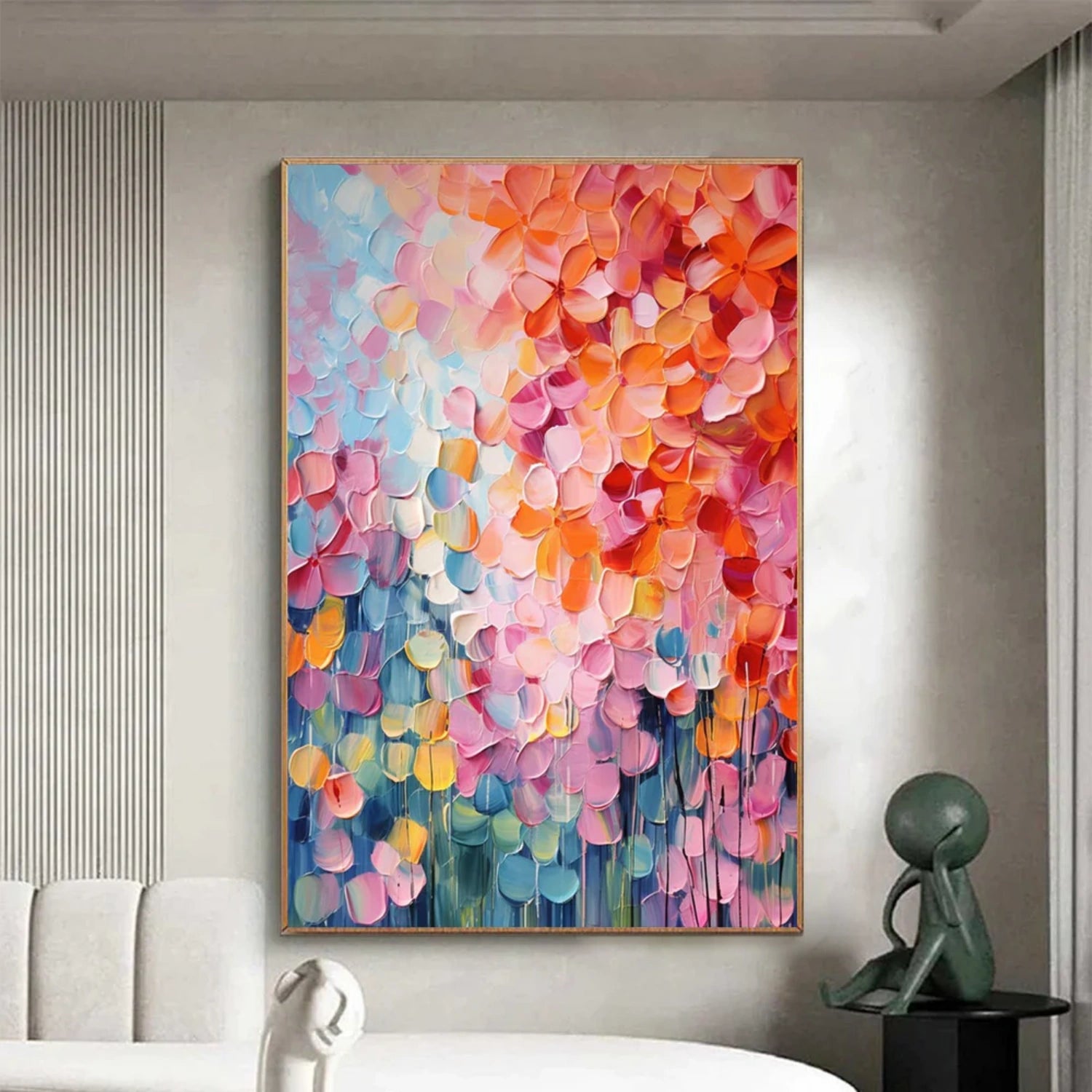 Colorful Abstract Textured Painting Canvas #AT102
